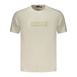 Napapijri Homme, Tops, Blanc, Taille: M T-shirt &agrave; Manches Courtes