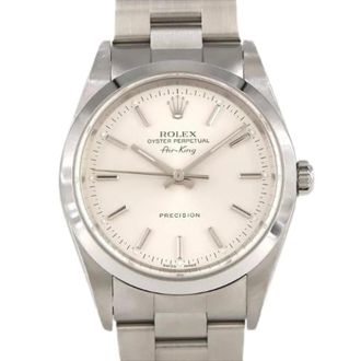 Rolex Pre-owned Air-King Stainless Steel Automatic 14000M - Femme - Pre-owned - Gris - Taille: ONE Size