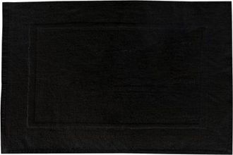 WENKO Wenko 19533100 Frottier-Duschvorleger - Baumwolle, 50 x 70 cm, schwarz