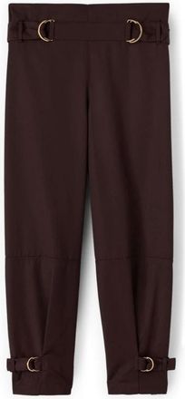 Motivi Femme, Pantalons, Brun, Taille: 46 FR Pantalon en polyviscose avec brides