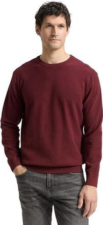 Tom Tailor 1047570 Pull-Over, 39101-bordeaux Melange, XL Homme