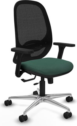 Piqueras y Crespo B&uuml;ro-Schreibstuhl mit 3D-Armen, h&ouml;henverstellbare Lendenwirbelst&uuml;tze, ausgestattet mit Syncro/Translack und Schneideschaum, mit Rollen von 65 mm, Nylo