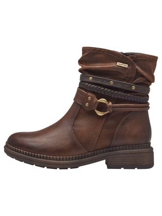 Jana Damen Stiefeletten ohne Absatz Wasserabweisend Vegan, Braun (Cognac), 38 EU