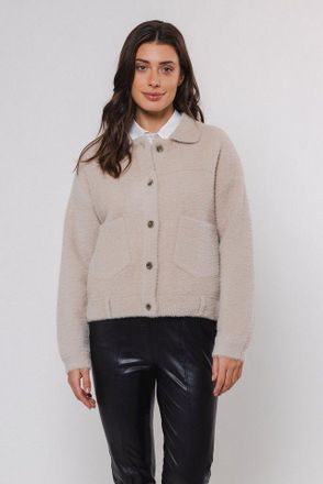 Rino&Pelle Strickjacke BUBBLY mit flauschiger Optik