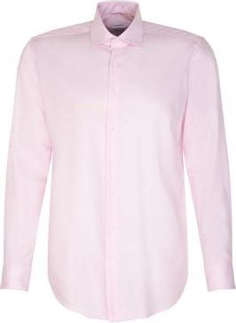 Seidensticker Regular Fit Langarm Business-Hemd Chemise, Rose, 50 Hommes