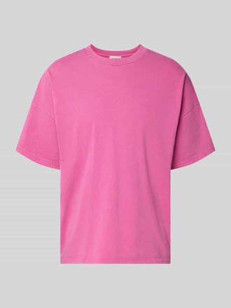 American Vintage T-Shirt mit geripptem Rundhalsausschnitt Modell FIZVALLEY