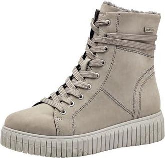 Jana Bottes de Sport pour Femme avec Lacets et Doublure Chaude Plate végétalienne Tendance, Gris Clair, 37 EU