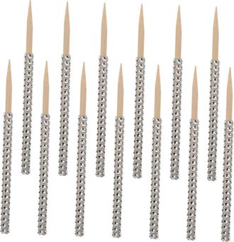 DOITOOL 32st&uuml;cke Holzlollipop-stiele Multifunktions-zuckerstangen Zarte Apfelst&auml;bchen f&uuml;r Feste Dessertspie&szlig;e Obstspie&szlig;e Kuchenst&auml;bchen Festartikel