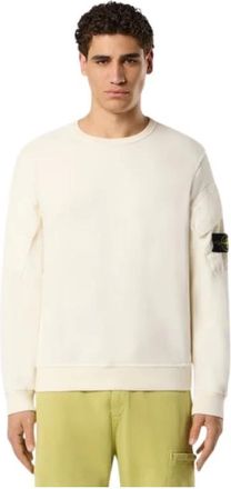 Stone Island Homme, Sweatshirts et sweats &agrave; capuche, Blanc, Taille: L SweaT-shirts