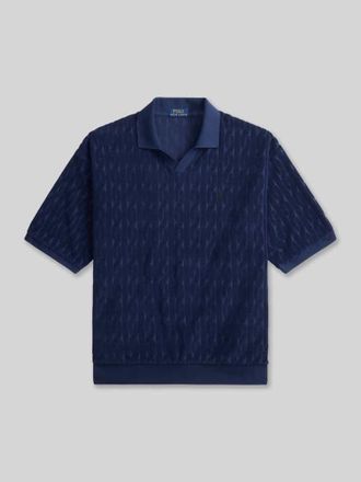 Polo Ralph Lauren Relaxed Fit Poloshirt aus reiner Baumwolle in Strick-Optik
