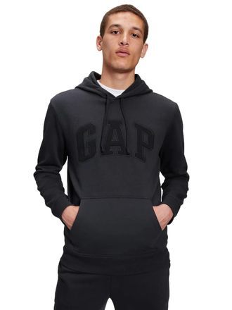GAP Herren Kapuzenpullover mit Heritage-Logo Sweatshirt, Mondlose Nacht, XX-Large