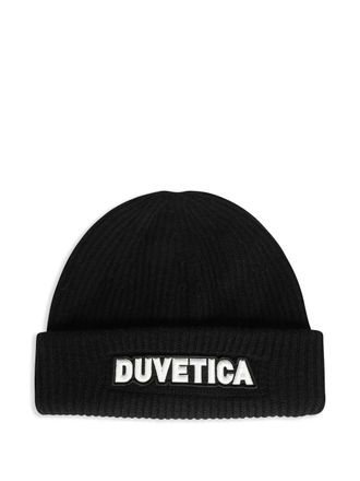 Duvetica bonnet à logo appliqué - Noir