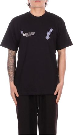 Carhartt Work in Progress Homme, Tops, Noir, Taille: S Logo Front and Back Print T-shirt