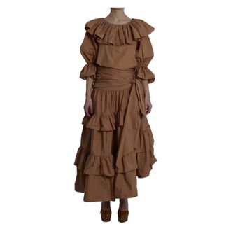 Chlo&eacute; Femme, Robes, Brun, Taille: 36 FR Ruffled Blouse