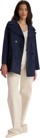 Ines De La Fressange Femme, Manteaux, Bleu, Taille: 42 FR S&eacute;raphine Coat