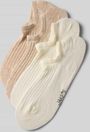 Jake*s Casual Sneakersocken in Ripp-Optik im 4er-Pack