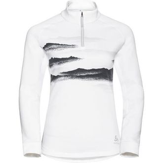 Odlo Damen Rolli Mid layer 1/2 zip BERRA GRAPHI