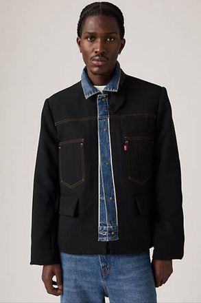 Levi's Blouson R&eacute;versible En Serg&eacute; Matelass&eacute; Levis X Sacai - Homme - Noir / Rinse/Black - XL