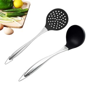 NA Tianyis 2 St&uuml;ck Schauml&ouml;ffel, Silikon und Edelstahl, Hitzebest&auml;ndig, Sp&uuml;lmaschinengeeignet