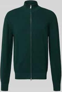GANT Regular Fit Strickjacke aus Baumwoll-Woll-Mix Modell HERRINGBONE TEXTURE ZIP