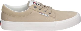 Tommy Jeans Herren Vulcanized Sneaker Skater Derby Schuhe, Beige (Gentle Gold), 43