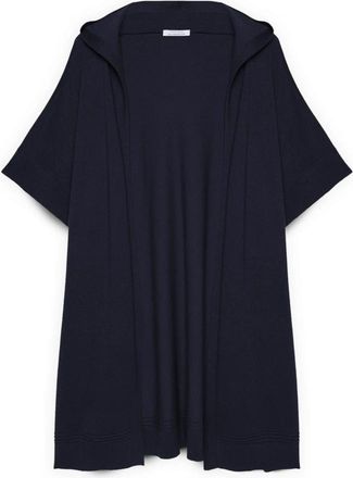 Fiorella Rubino Maxi Kapuzenweste - - Knitwear - Damen - Blau - S