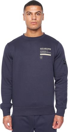 Duck and Cover Jennerkins Pullover Rundhalsausschnitt für Herren (Marineblau)