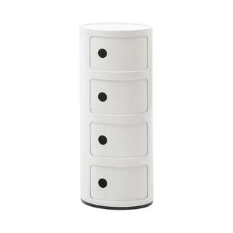 Kartell Rangement Componibili - Blanc - ABS - Designer Anna Castelli Ferrieri