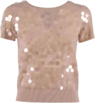 Max Mara Femme, Pulls, Beige, Taille: 38 FR Saio Sweater