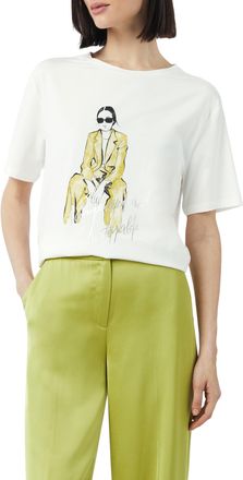 Comma T-Shirt im Relaxed Fit mit Frontprint