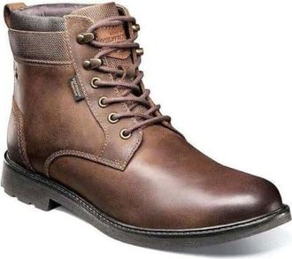 Nunn Bush Bottes en cuir Chukka 1912 avec bout uni et fermeture Scotchguard Defender, marron, 42.5 EU