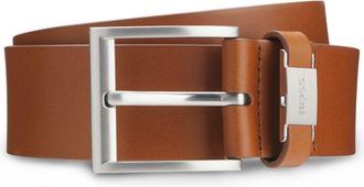 BOSS Herren G&uuml;rtel Lederg&uuml;rtel Echt Leder Business G&uuml;rtel Connio, Farbe:Braun, Gr&ouml;&szlig;e:110 cm, Artikel:-210 medium brown