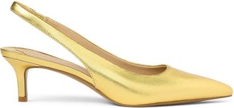 Ralph Lauren LOLAH II METALLIC LEATHER SLINGBACK PUMP