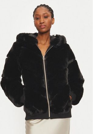 Rinascimento Rinascimento Pelzmantel CFC0118311003 Schwarz Regular Fit