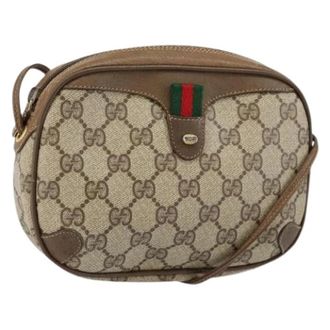 Gucci Pre-owned Canvas Umh&auml;ngetasche - - Pre-owned - Damen - Beige - ONE SIZE