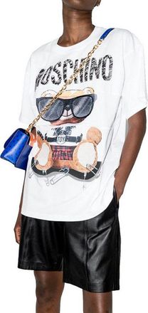 Moschino T-Shirt Couture Teddy Bear Oversize Loose Fit Teddybär Top