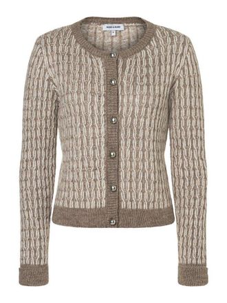 More & More Strickjacke softe, gemusterte Strickjacke