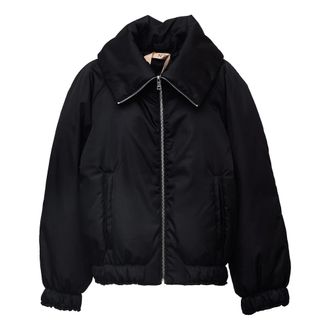 N&deg;21 Femme, Vestes, Noir, Taille: 38 FR Veste bomber ballon zipp&eacute;e