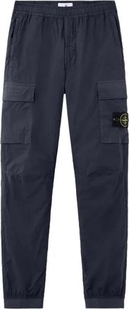 Stone Island Homme, Pantalons, Bleu, Taille: W33 Pantalon Cargo Coupe Droite Standard