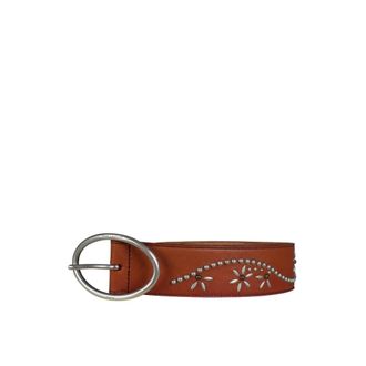 Saint Laurent Ceinture &agrave; fleurs clout&eacute;es Pre-owned - Homme - Pre-owned - Brun - Taille: ONE Size