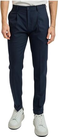 Yes-Zee YES Zee, Homme, Pantalons, Bleu, Taille: 2XL Pleated Suit Pantalons