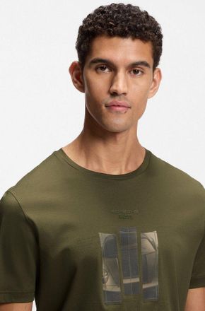 HUGO BOSS T-Shirt Porsche Spirit 70 Capsule Collection Premium Herrenmode Innovative Geruchskontroll-Technologie HEIQ MINT