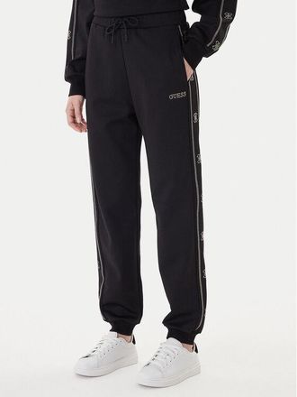 Guess Jogginghose V5BB23 KCX22 Schwarz Wide Leg