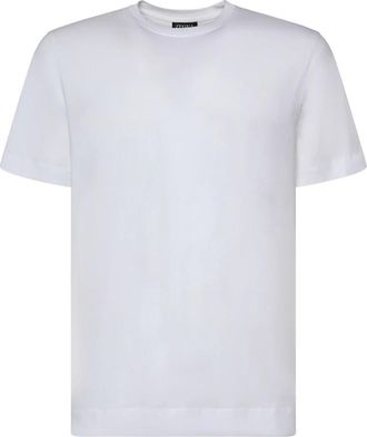 Ermenegildo Zegna Homme, Tops, Blanc, Taille: 4XL Logo Cotton Jersey T-shirt
