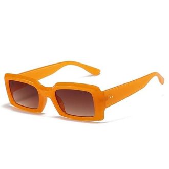 Generic Lunettes De Soleil Carr&eacute;es For Hommes Et Femmes, Id&eacute;ales For Les Sports Plein Air La Conduite, Protection UV400(Orange)