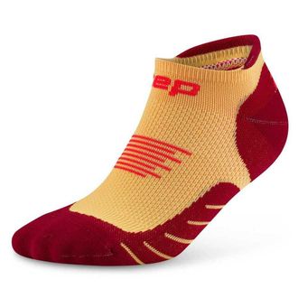 CEP Kurze Laufsocken mit Kompression f&uuml;r Damen, Core 5.0 No Show, Gr&ouml;&szlig;e III/M / 37-40, marigold/burgunder