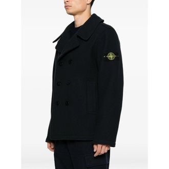 Stone Island Virgin Wool and Cashmere Blend Jacket - Black