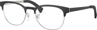 Ray-Ban Rb6317 Optics Schwarz Fassung Klar Glas Polarisiert 51-20