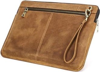 Generic &Eacute;tui de rangement en cuir avec fermeture &eacute;clair, type porte-documents - Compatible avec les ordinateurs MacBook Pro 14 pouces