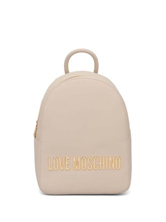 Love Moschino sac &agrave; dos &agrave; logo - Tons neutres